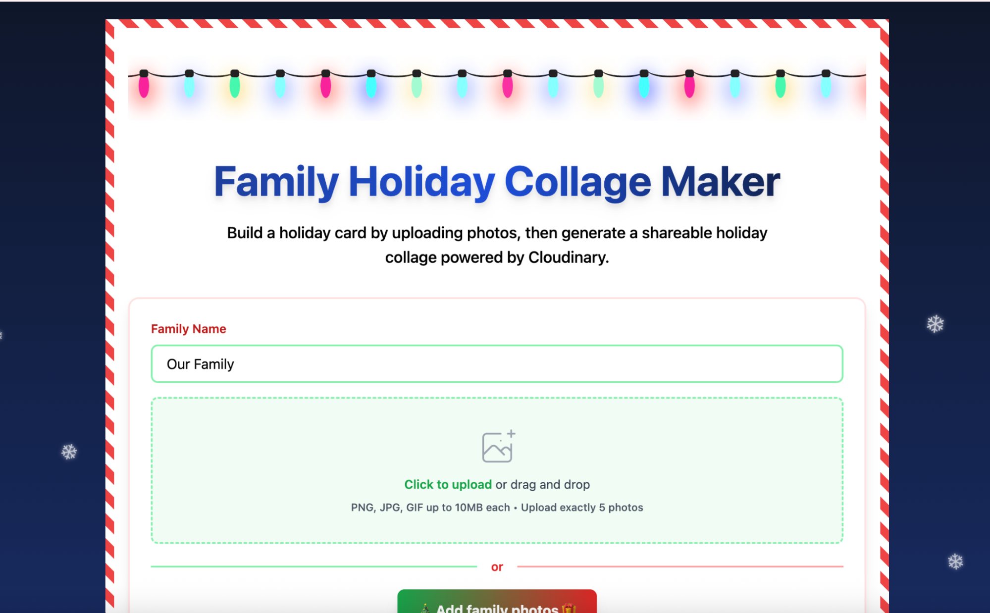 Build Holiday Card Collages With One Line of Code