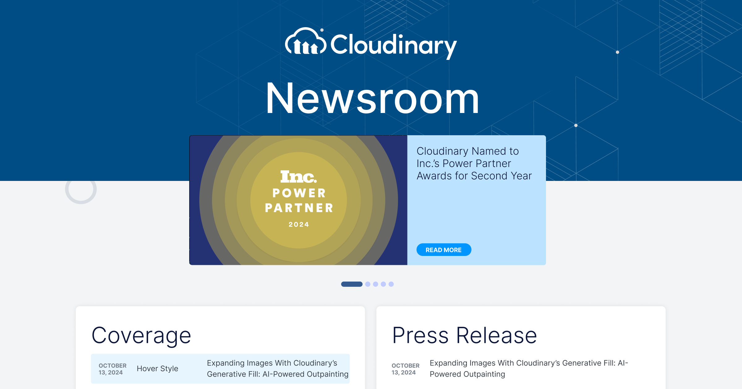 Newsroom | Cloudinary